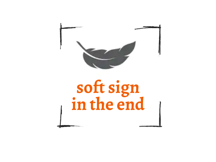 Soft sign - Learning Russian with a teacher